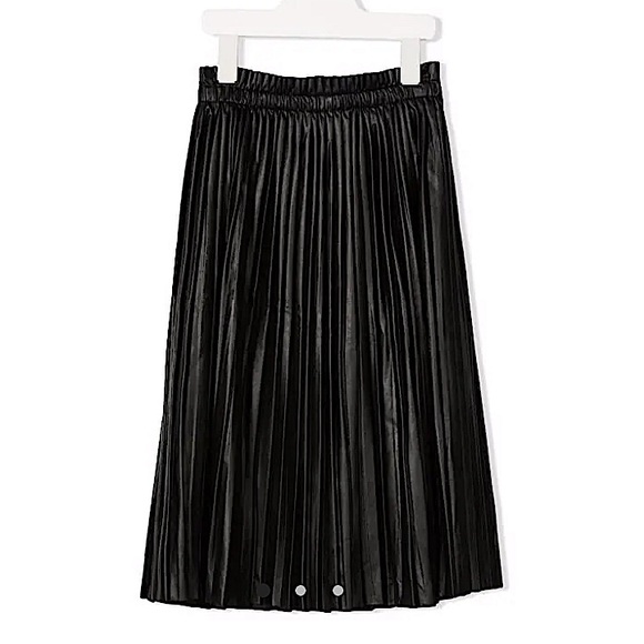 ASOS | Skirts | Asos Black Faux Leather Pleated Skirt | Poshmark
